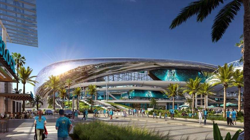 HOK Designs Mirrored “Stadium of the Future” for Jacksonville Jaguars